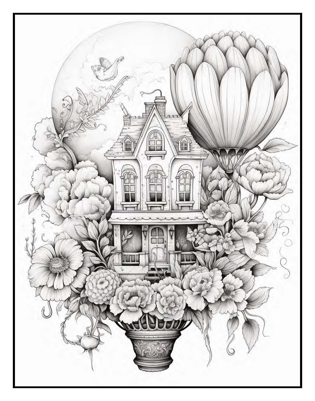 Vintage Coloring Pages, Fairytale Coloring Pages, Adult Coloring Pages ...