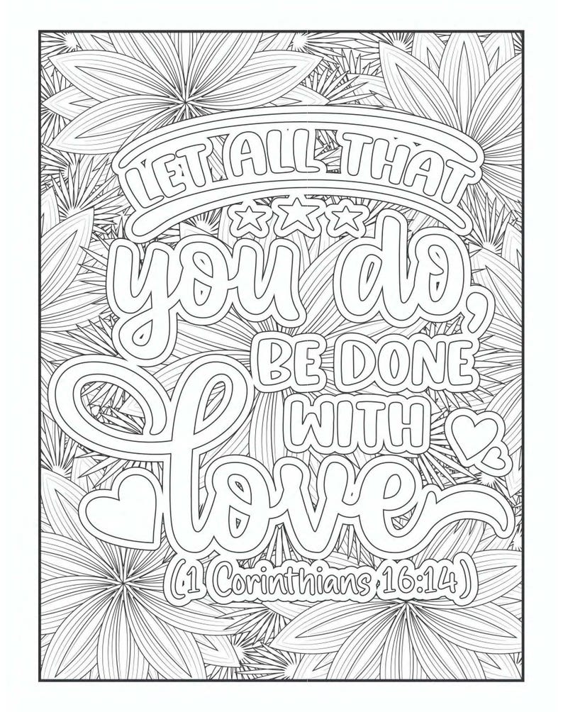 Bible Verse Coloring Pages, Bible Verse Coloring Sheets, Biblical Art ...