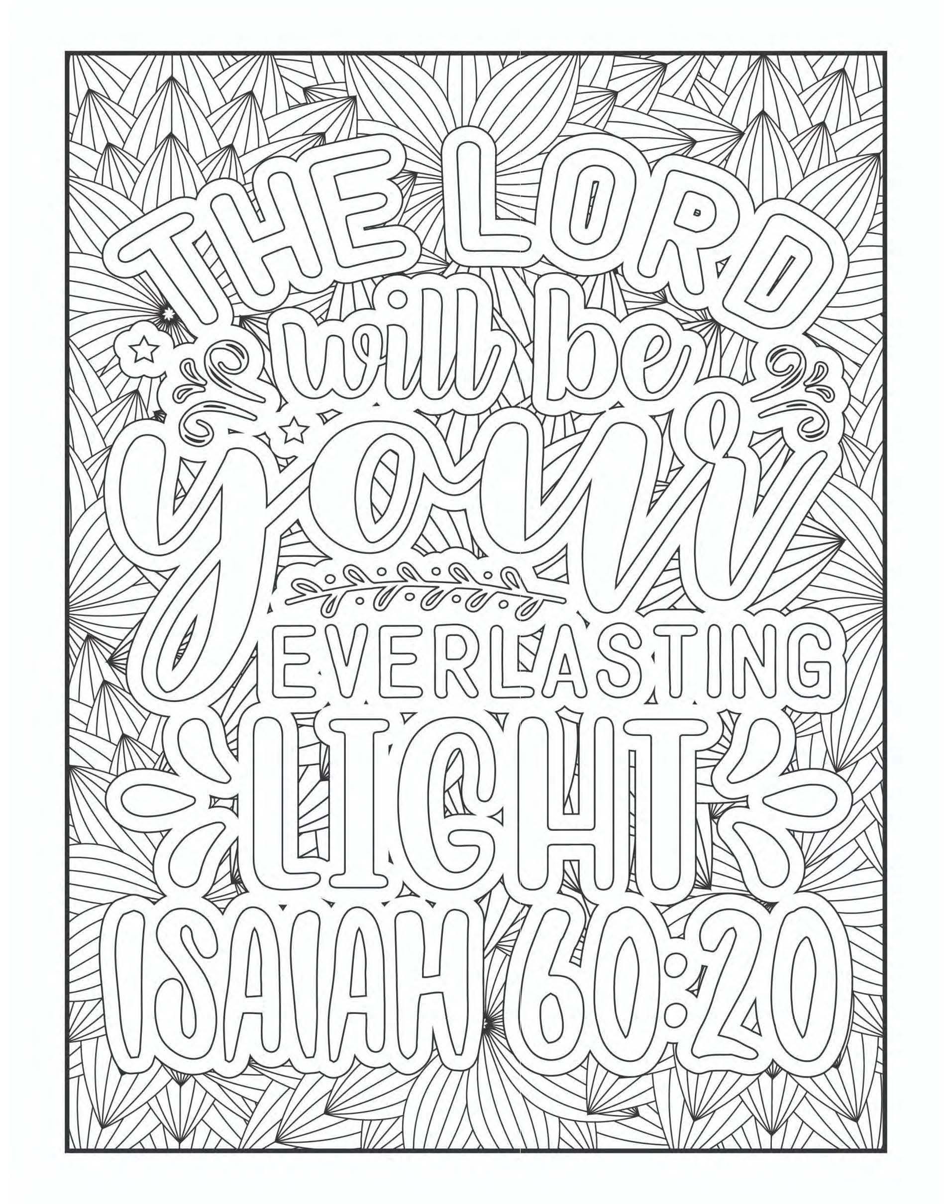 Bible Verse Coloring Pages, Bible Verse Coloring Sheets, Biblical Art ...