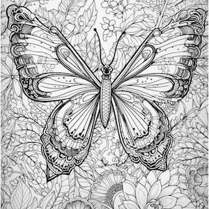 Butterfly Coloring Pages,insect Coloring Pages, Adult Coloring Pages ...