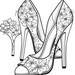 Adult Coloring Pages, Shoe Coloring Page, Bridal Shoe Coloring Pages ...