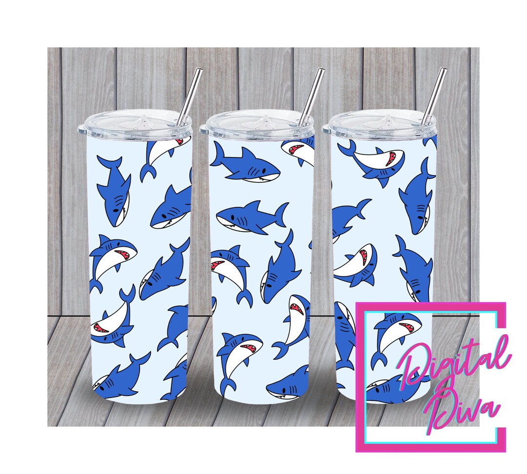 Sharks Sublimation Decal Printable Vinyl Art Tumbler Wrap - Etsy