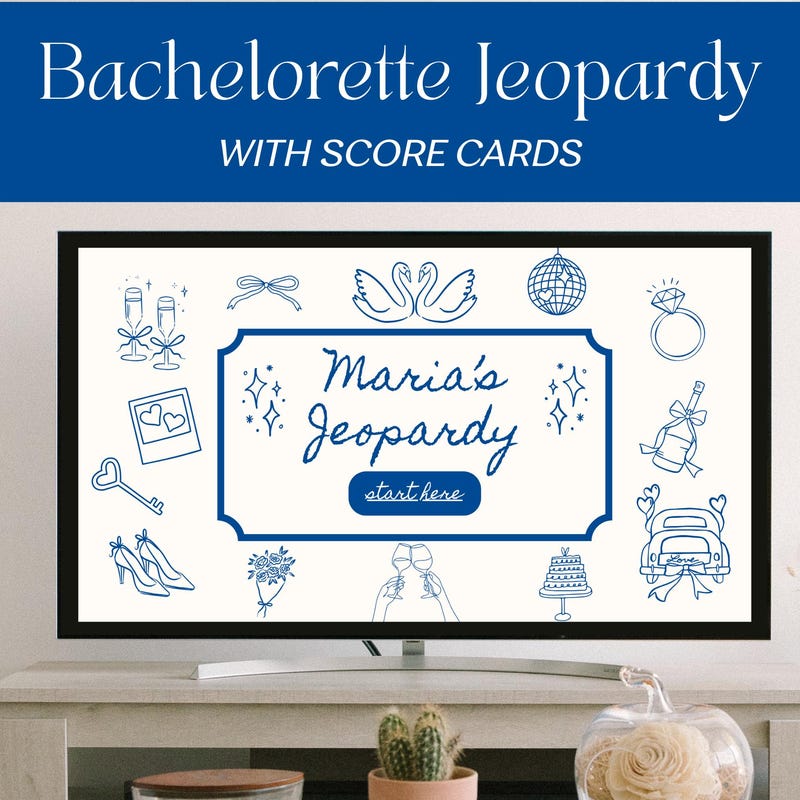 Jeopardy Board Template - Etsy