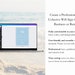 Printable Beach Wifi Sign Canva Template | Blue Beach Wifi Template ...