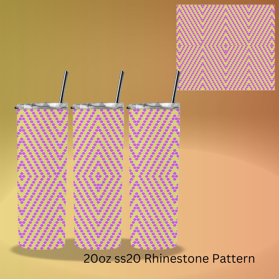 20oz 20ss Illusion Rhinestone Tumbler Pattern - Etsy