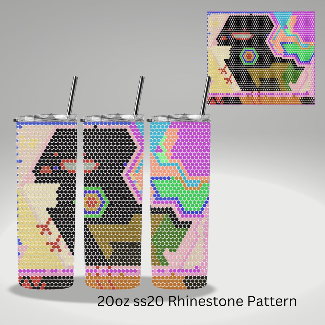 20oz 20ss T-rex Rhinestone Tumbler Pattern made by My Grandson - Etsy