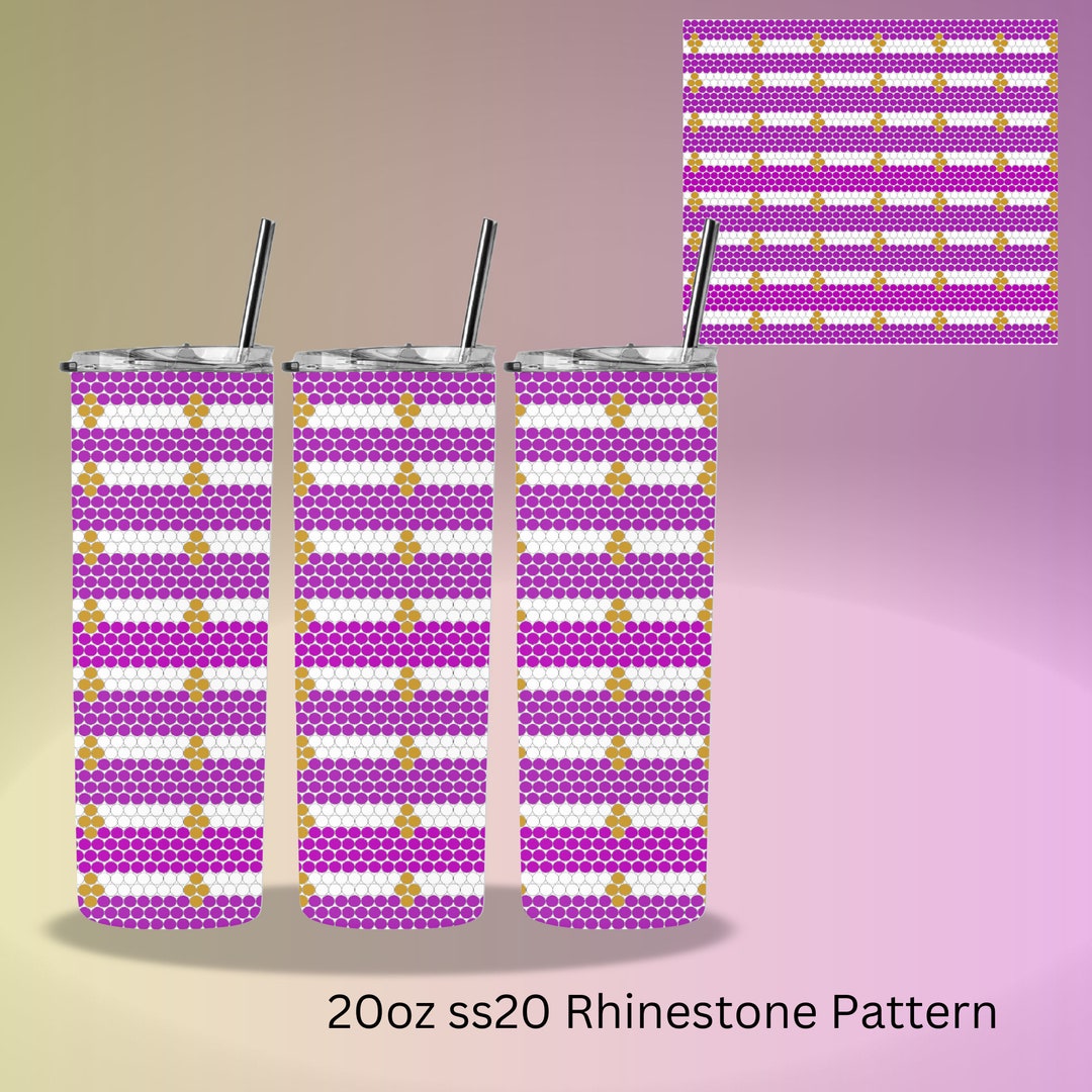 20oz 20ss Diamond Rhinestone Tumbler Pattern - Etsy