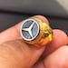 Dream Car Ring Mercedes-benz Logo Ring 14k Gold Plated Ring Heavy Men ...