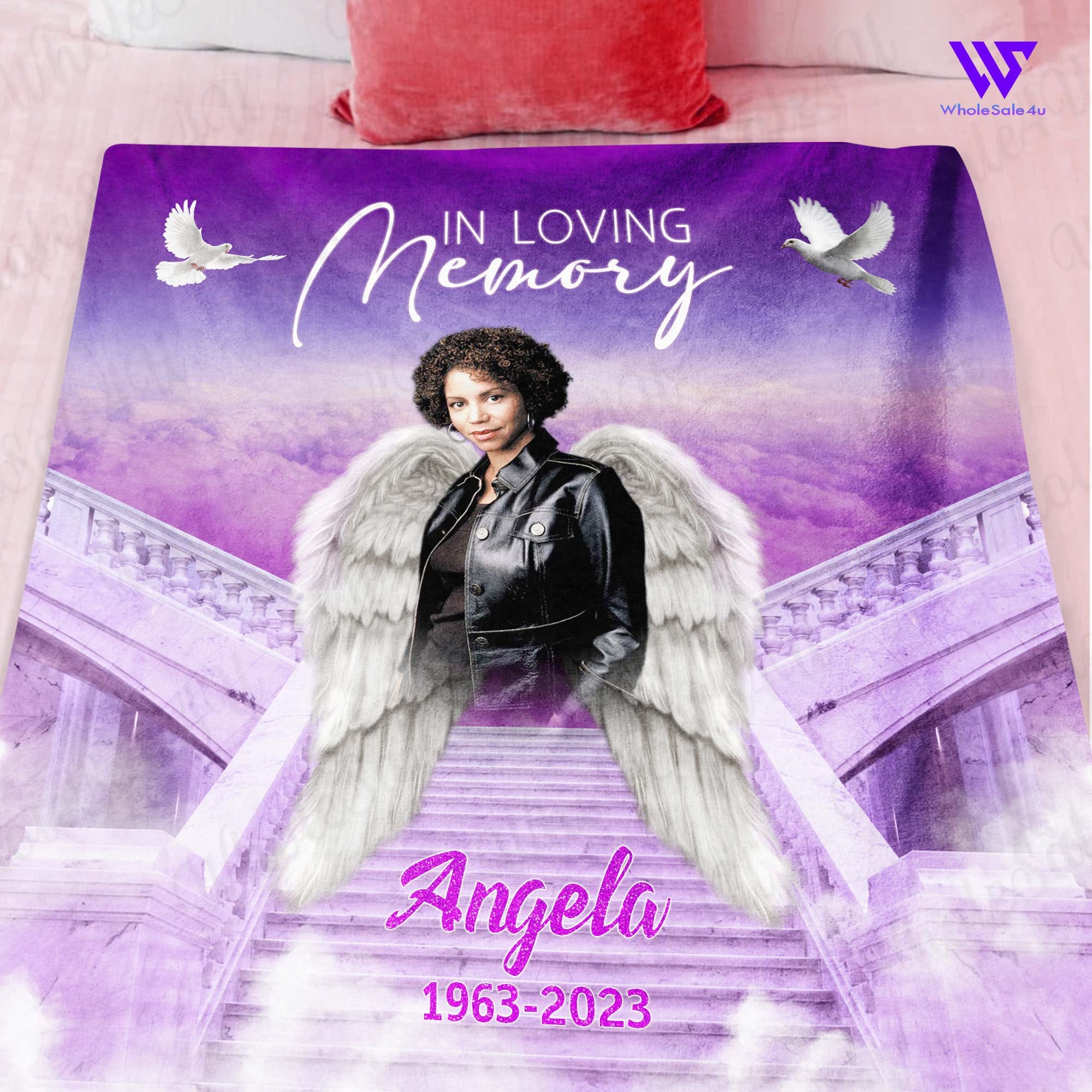 In Loving Memory Blanket With Photo Loss of Mother Memorial - Etsy