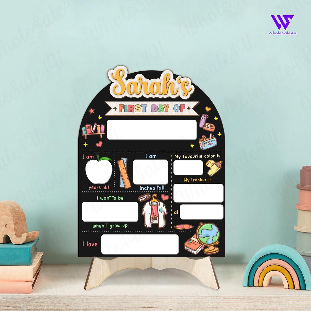 Custom First and Last Day School Sign, Back to School Sign, First Day ...