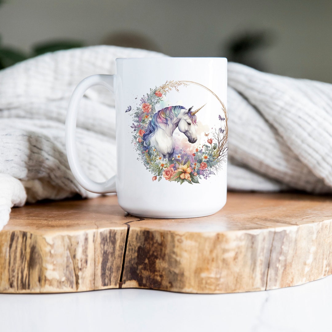Unicorn Mug,unicorn Butterfly Mug,cottage Core Mug, Unicorncore Mug ...
