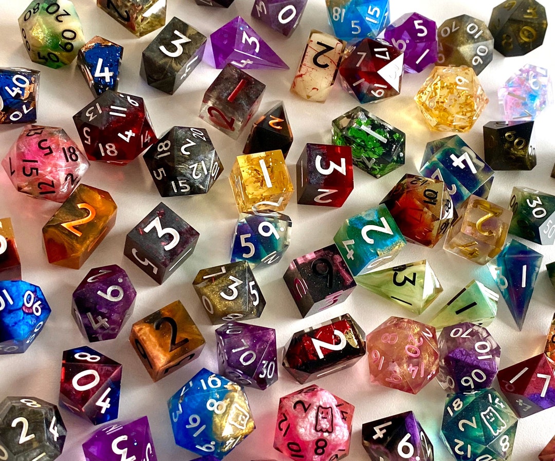 Single Mystery Dice - D4, D6, D8, D10, D12, D% or D20 TTRPG Dice - Etsy