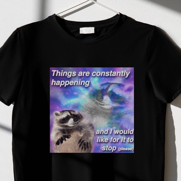Funny Raccoon Meme Shirt - Etsy
