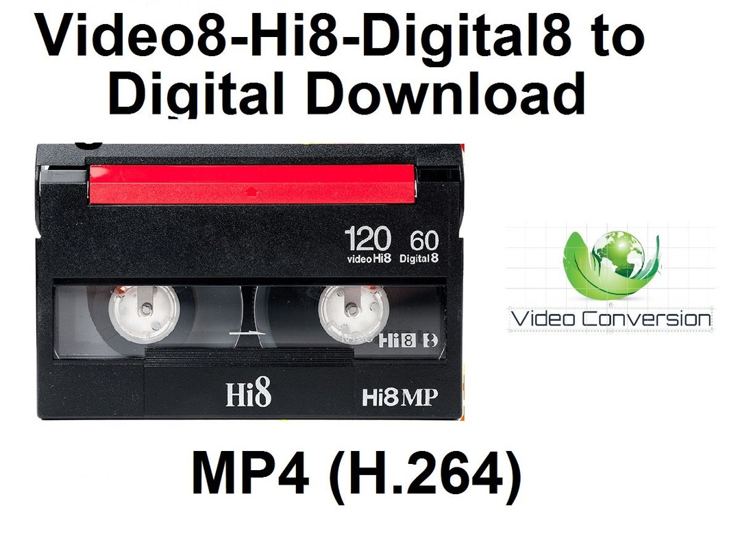 Video8/hi8/digital8 Transfer to Digital Download MP4 - Etsy