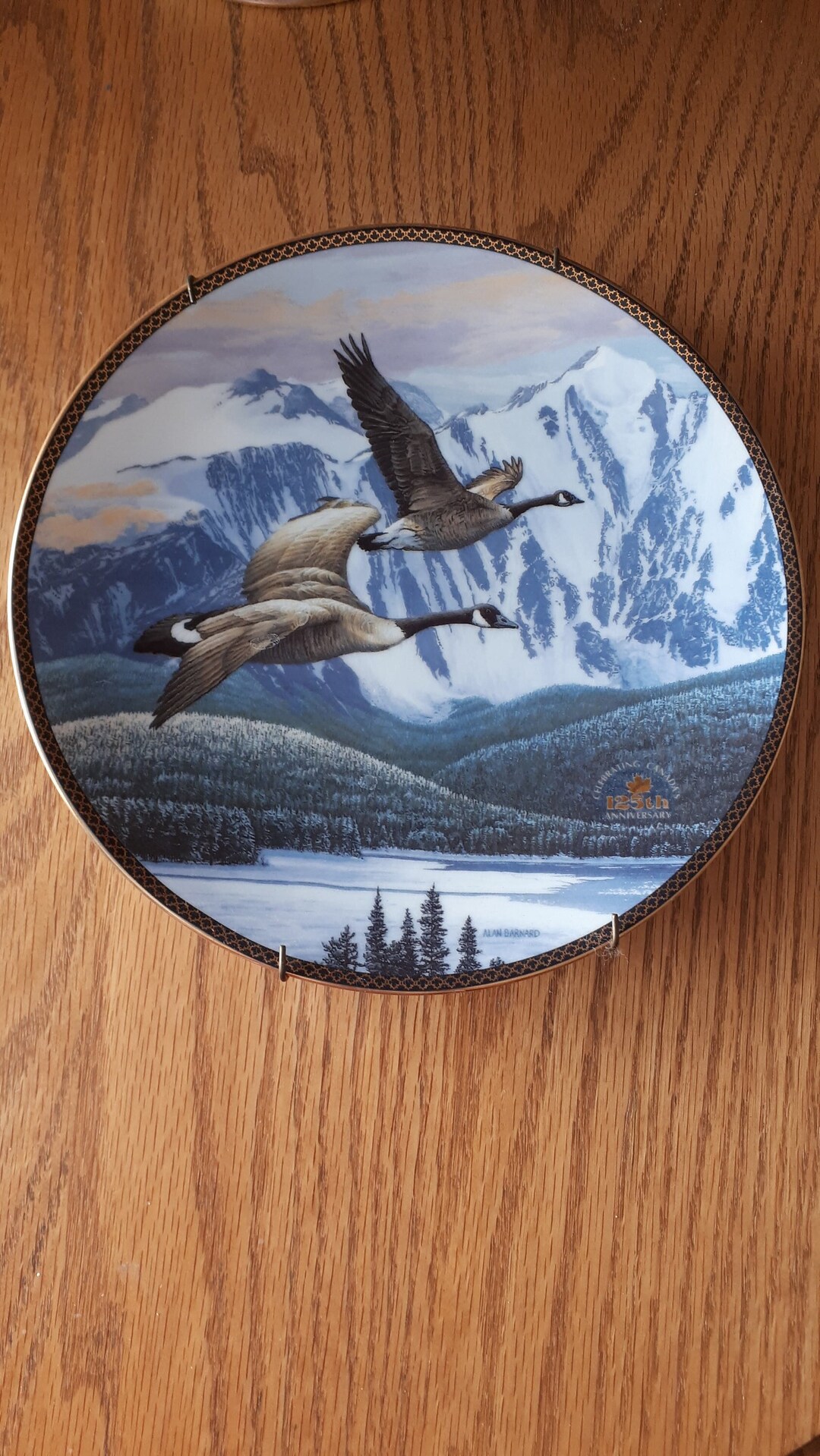 Vintage Wildlife Habitat Collector Plate, "the Return Home" by Alan ...