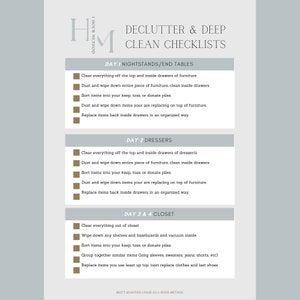 Declutter and Deep Clean Your Life in 30 Days - Etsy