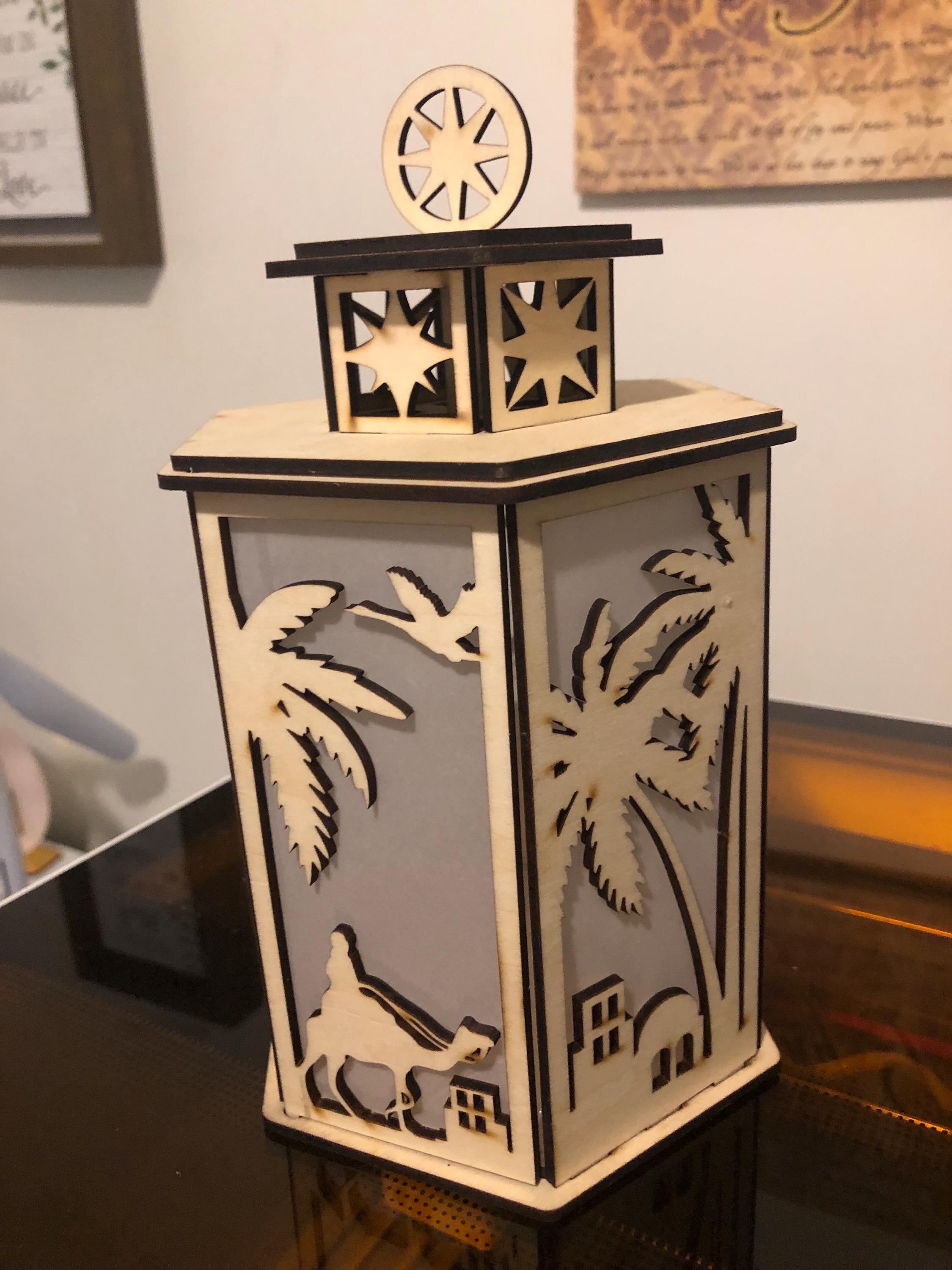 Wooden Nativity Lantern - Etsy