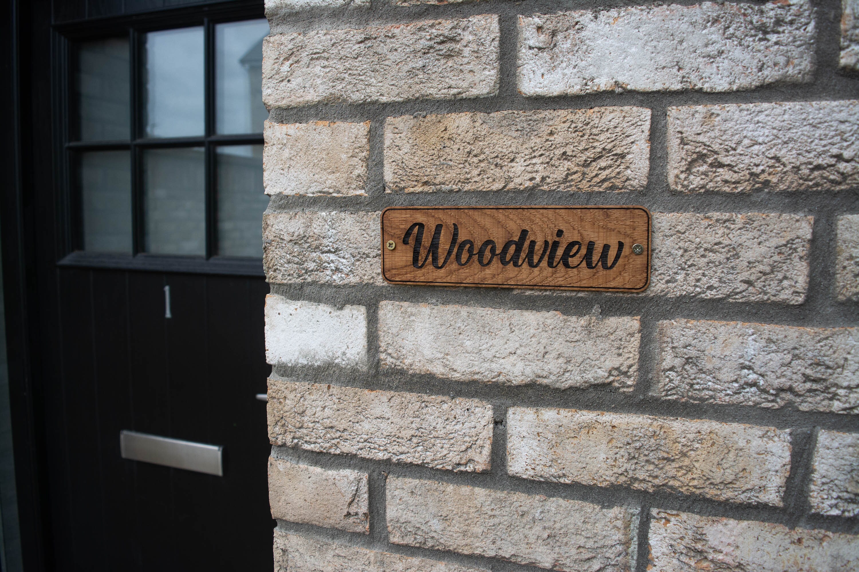 Cursive House Name Sign Oak Wooden Plaque for Home or Business - Etsy