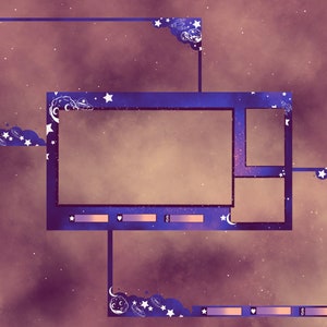 Galaxy Animated Stream Package /galaxy/ Sky / Magic / Moon / Star ...