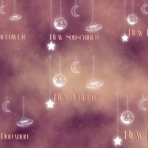 Galaxy Animated Stream Package /galaxy/ Sky / Magic / Moon / Star ...