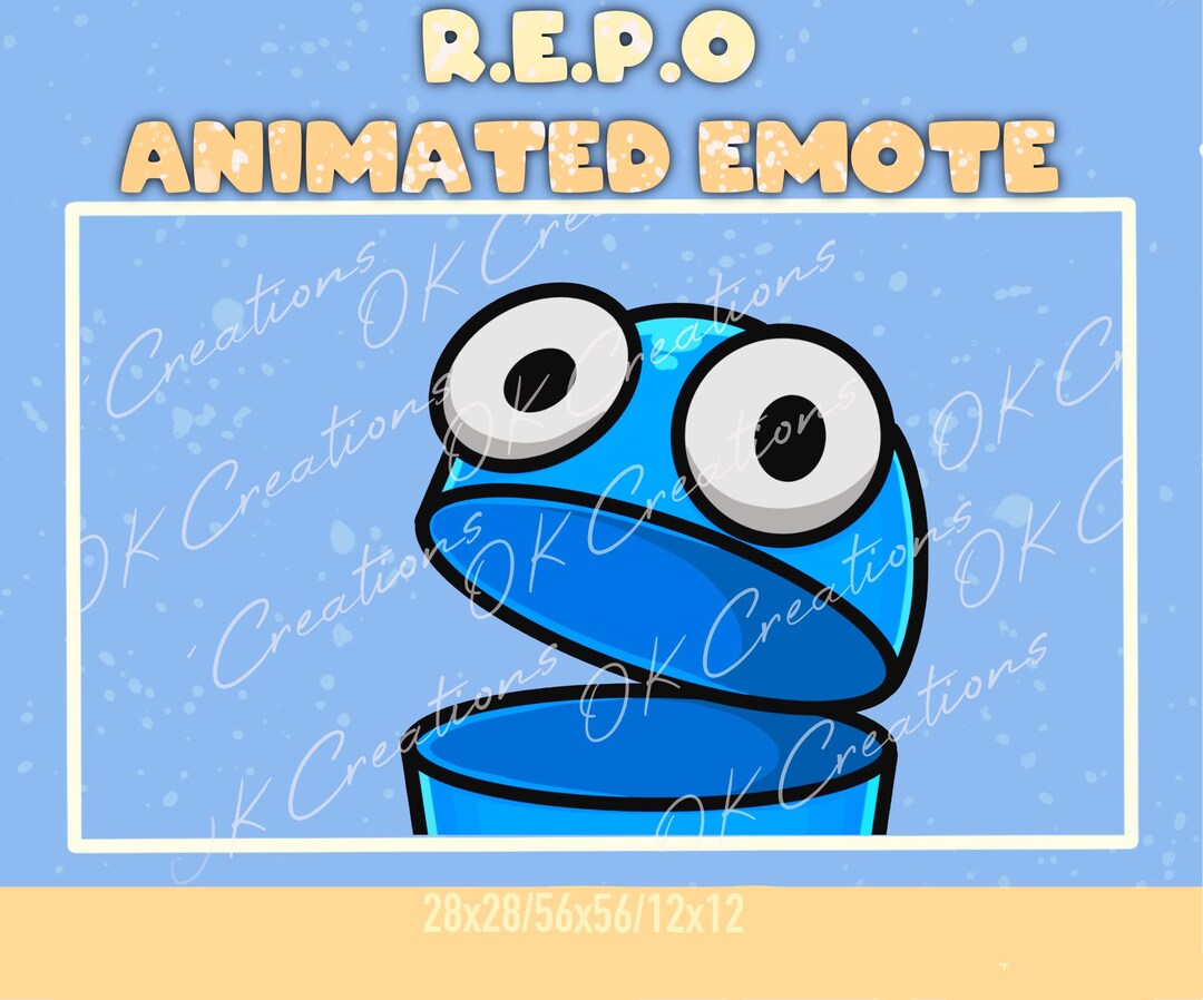 Animated & Static Blue Repo Emote, Twitch Emotes, Emotes Youtube ...