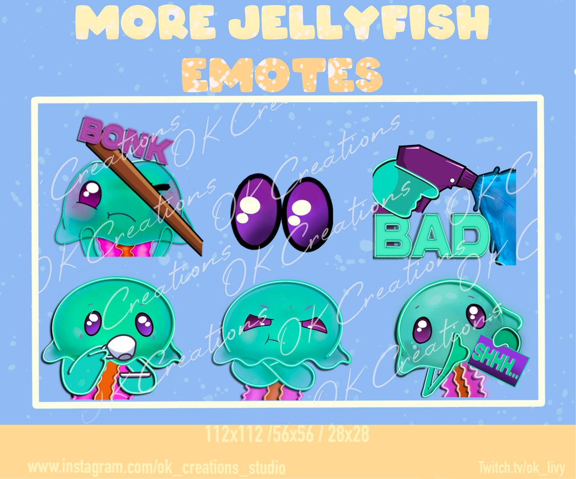 More Jellyfish Emotes, Twitch Jellyfish Emotes, Jellyfish Emotes ...
