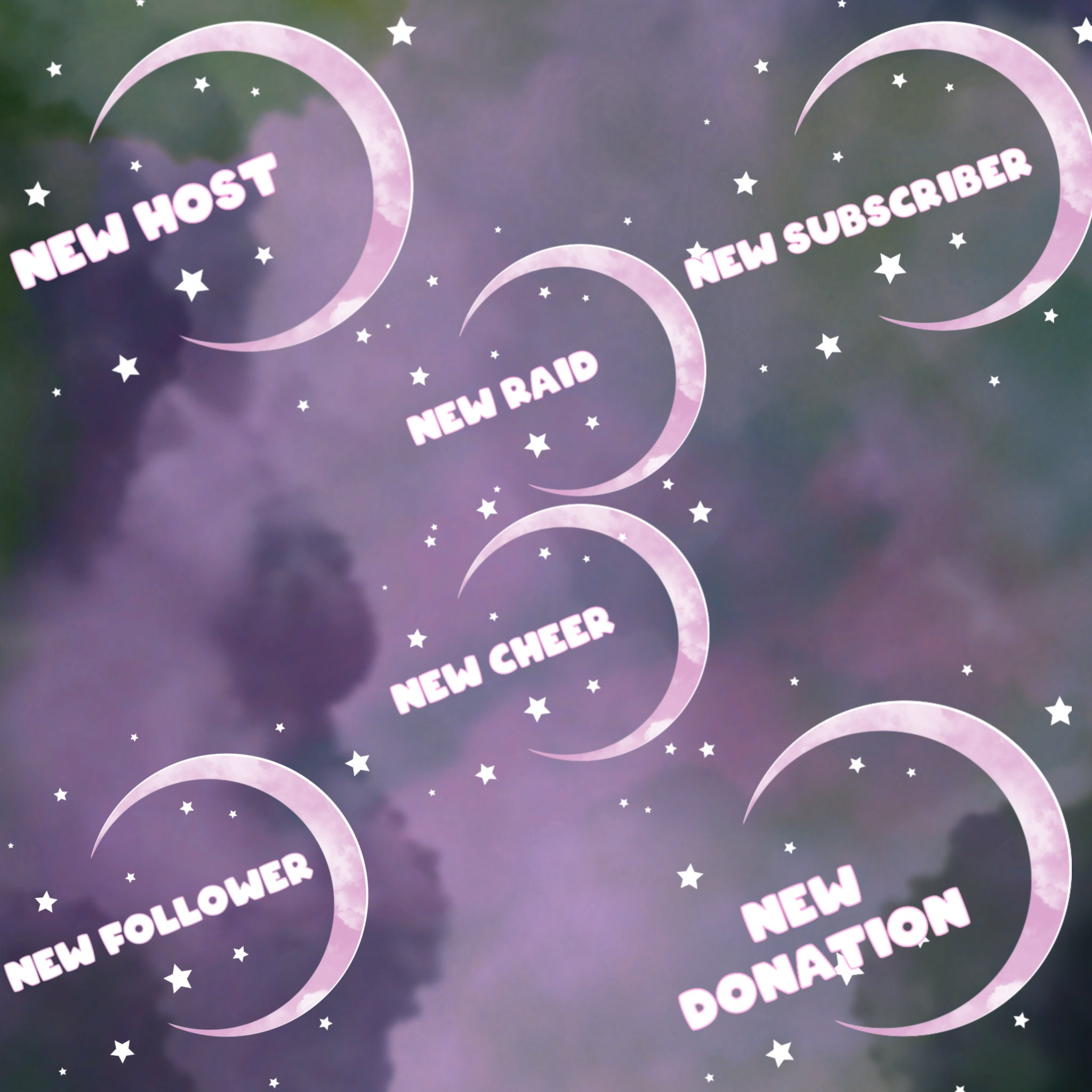 Pastel Dreams Animated Stream Package /galaxy/ Sky / Magic / Moon ...
