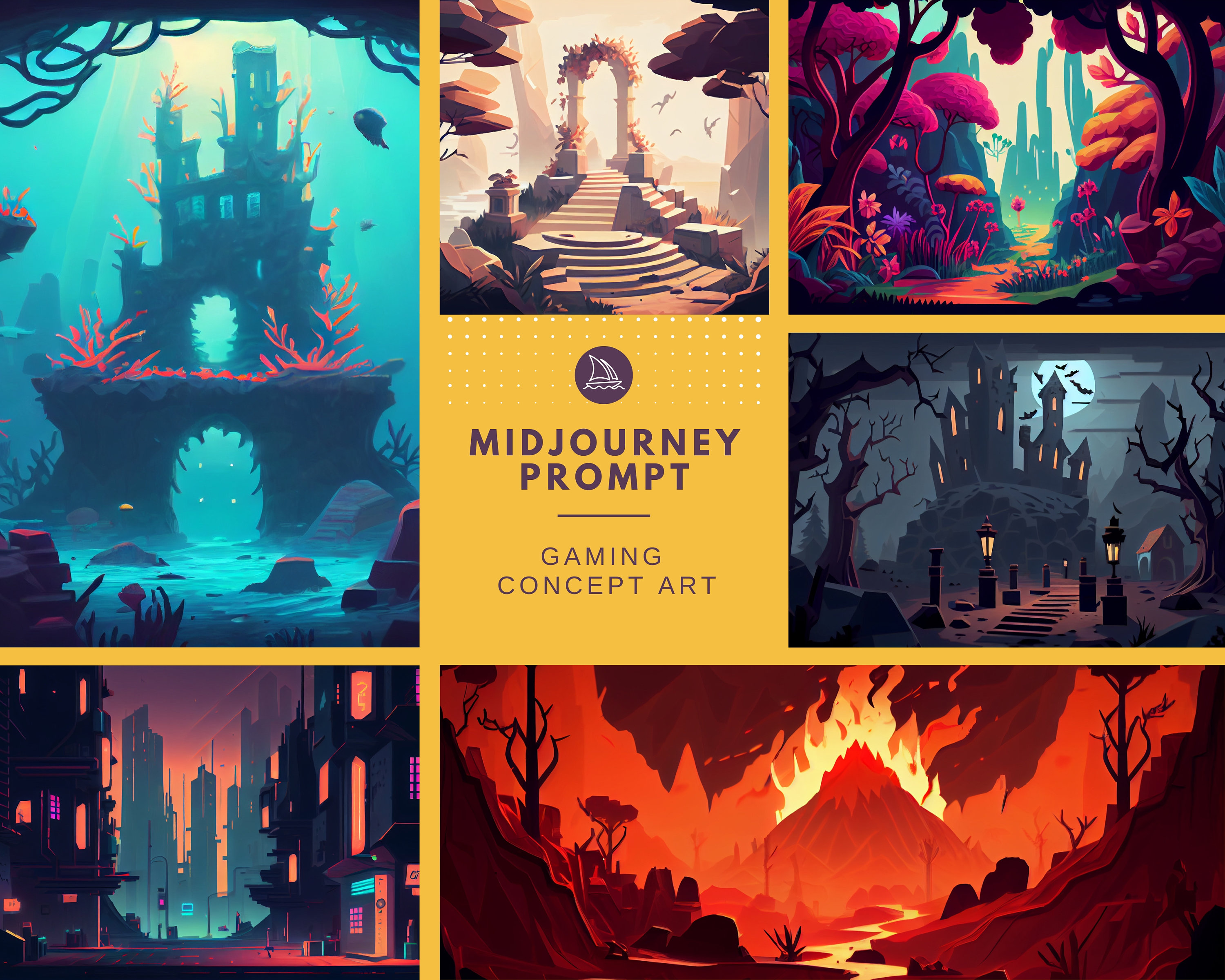 Midjourney Prompt, Gaming Concept Art, Game Poster, Wallpaper ...