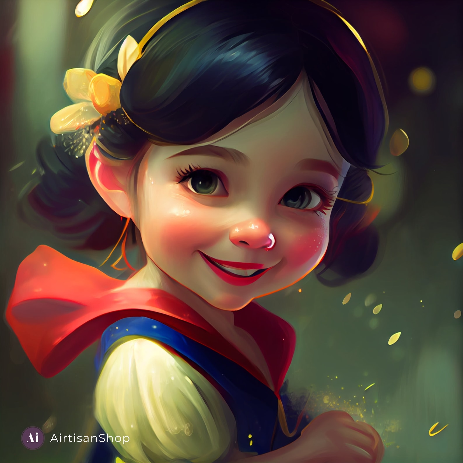 Midjourney Prompt Cartoon Character Portrait Illustration - Etsy