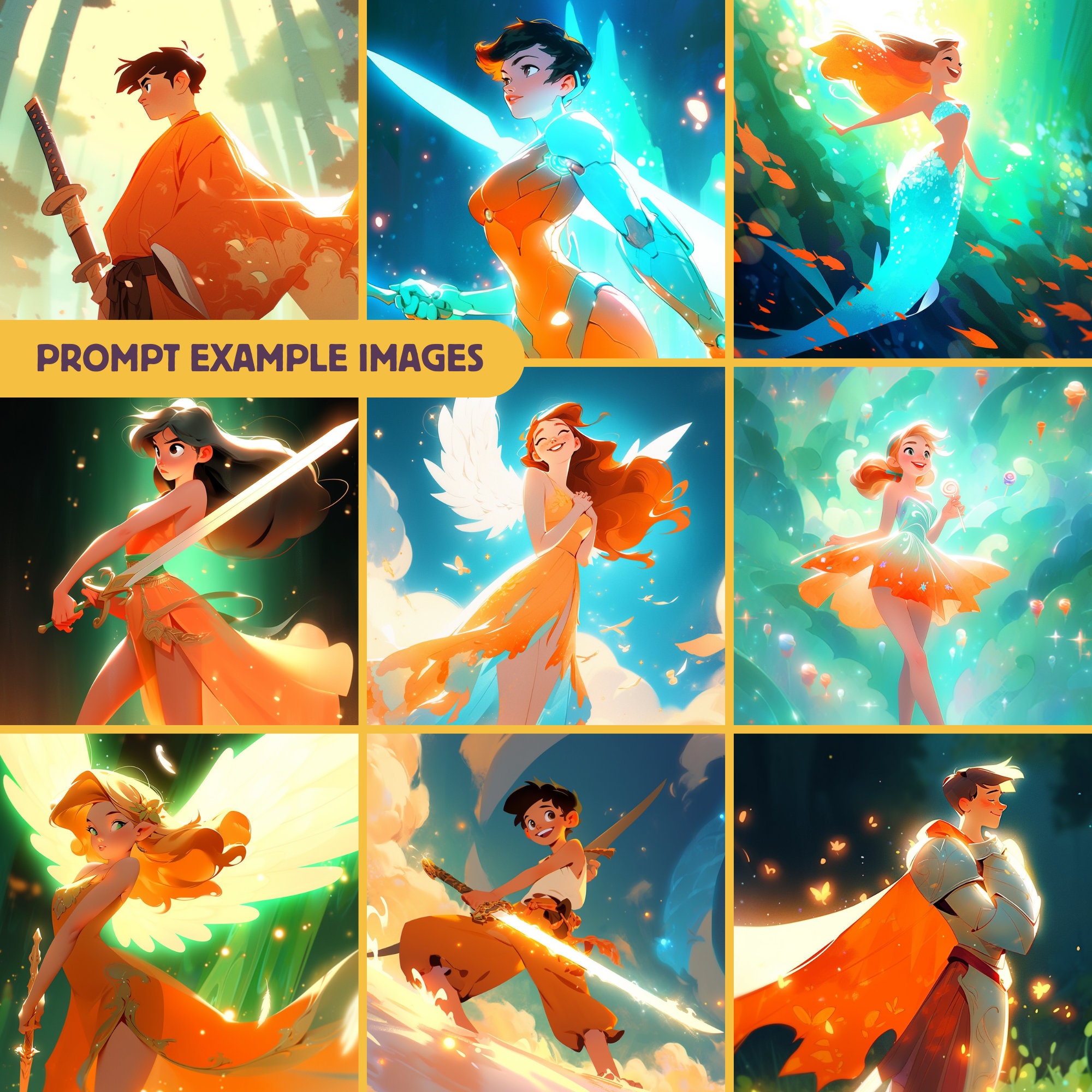 Midjourney Prompt Character Design Illustration Personalized - Etsy