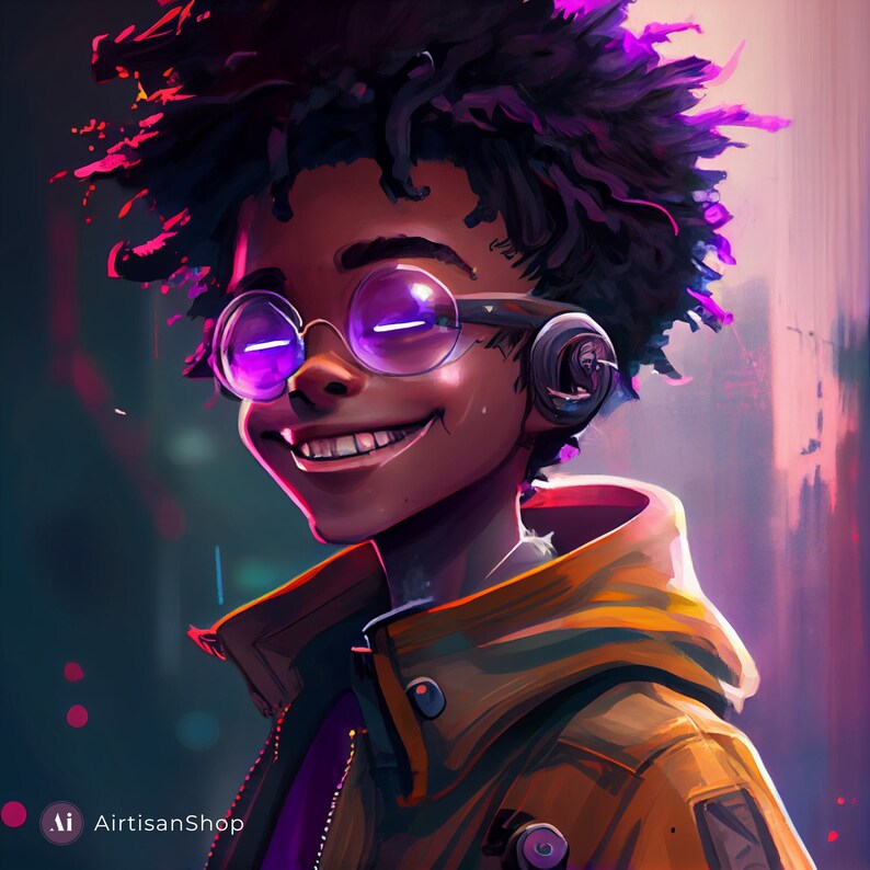 Midjourney Prompt Cartoon Character Portrait Illustration - Etsy