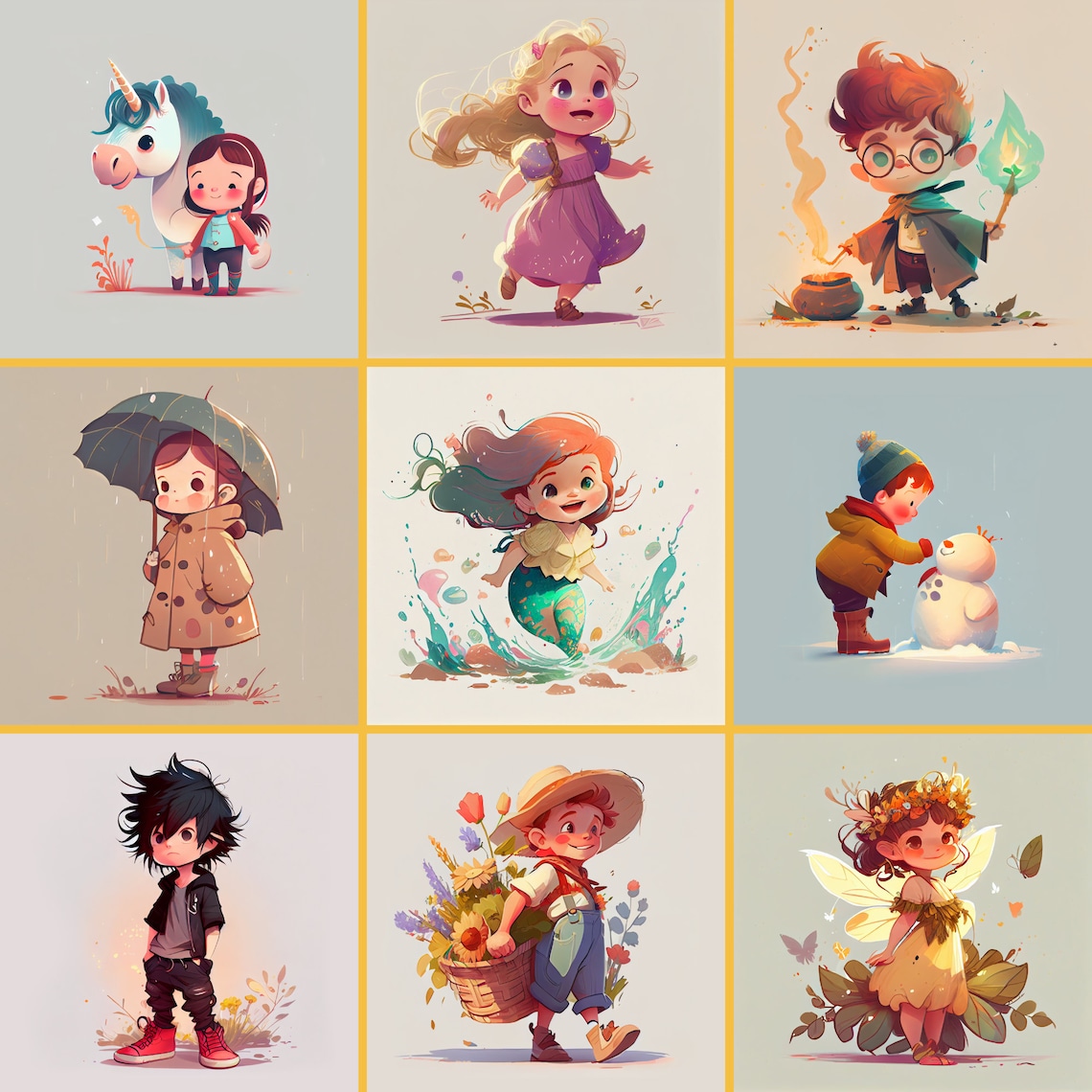 Midjourney Prompt, Cartoon Character Design, Personalized Art ...