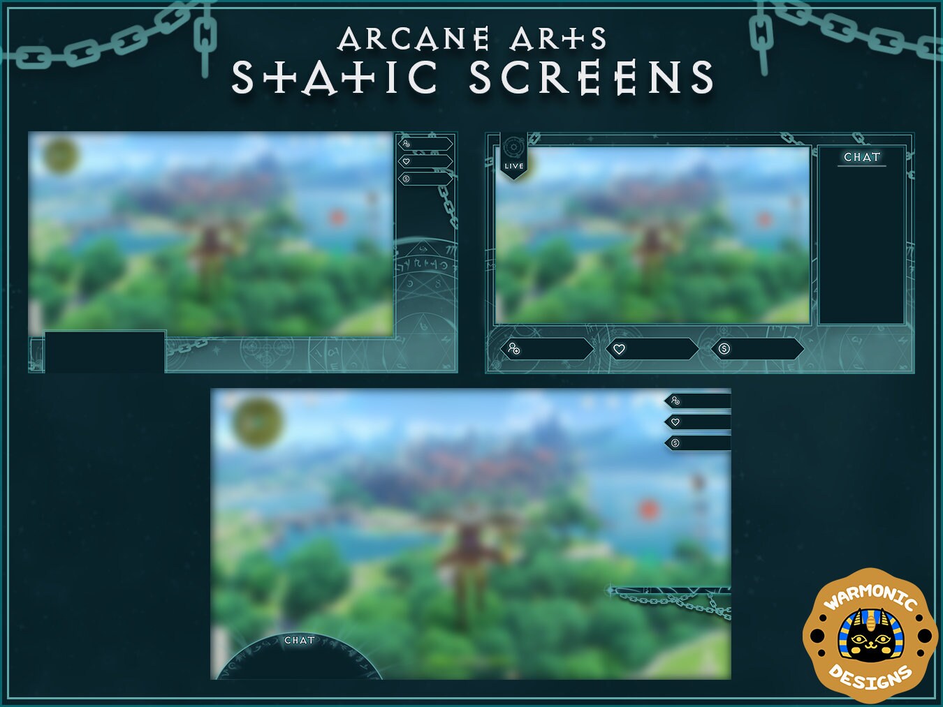 Arcane Arts - Animated - Stream Overlay Package | Diablo 4 Inspired, Necromancer, Sorcerer, Mage ...