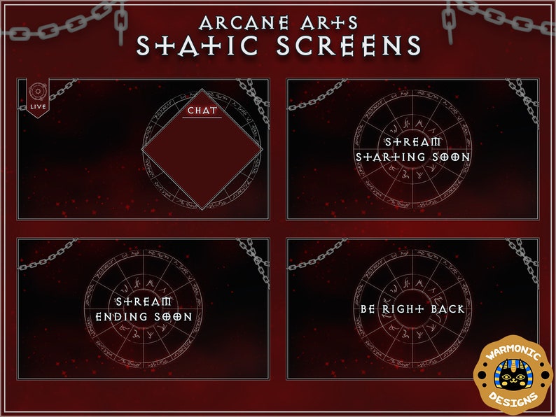 Red Magic - Animated - Stream Overlay Package | Diablo 4 Inspired, Fire ...