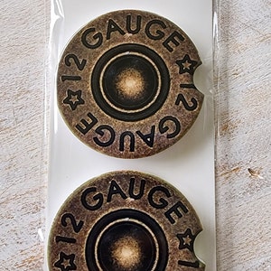 12 Gauge Shotgun Shell and American Flag Shell Car Coaster Ceramic - Etsy
