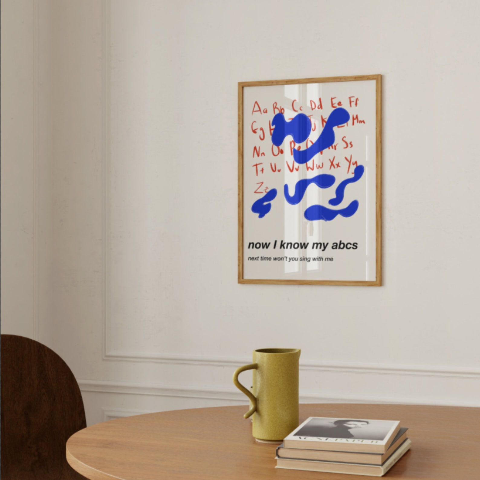 Abcs Poster for Classroom and Kids Room, Alphabet Poster, Abstract ...