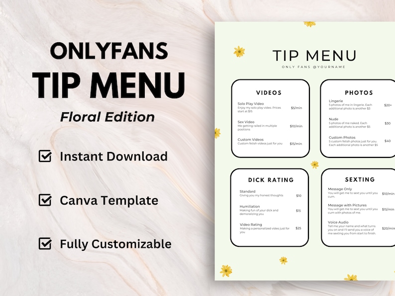 Onlyfans Tip Menu Editable Template Canva Template Tip - Etsy Onlyfans Tip Menu Editable Template Canva Template Tip - Etsy