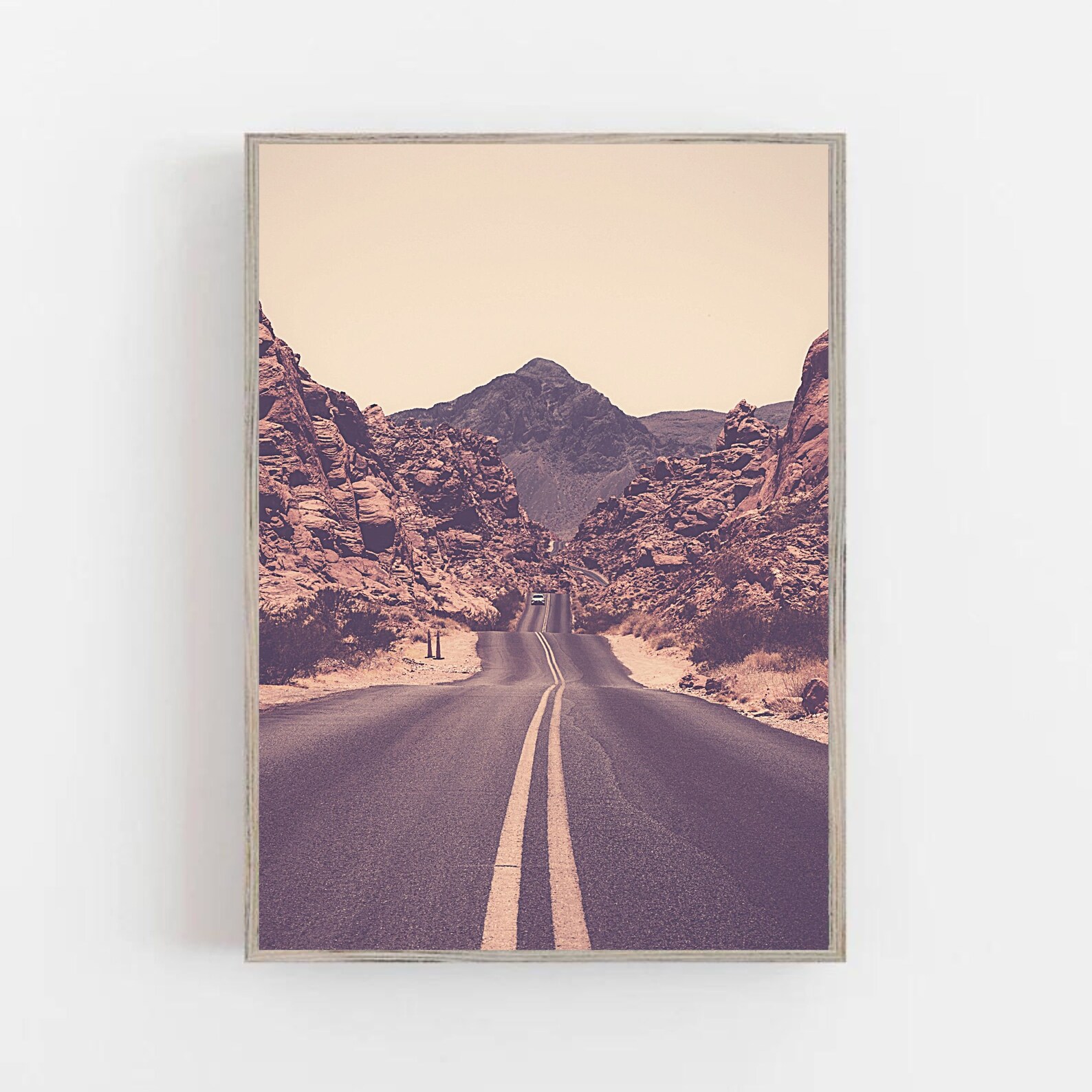 Route 66 Desert Print Set of 6 Arizona Wall Art Cactus Wall Art Boho ...