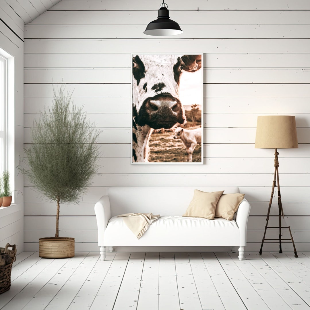 Cow Wall Art Cow Art Print Cow Print Wall Art Hereford Cow Art - Etsy