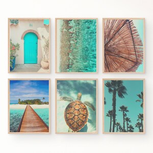 Boho Beach Wall Art Gallery Wall Set Large Boho Wall Art - Etsy