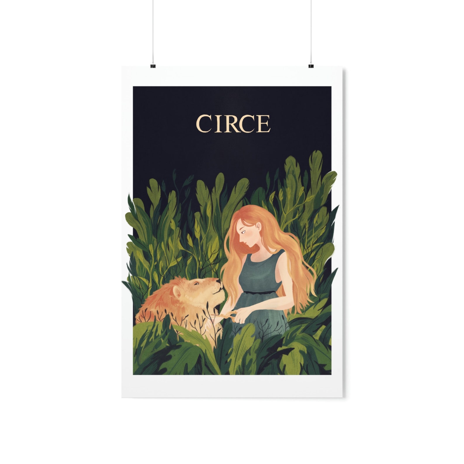Circe Poster I Madeline Miller I Circe Lion I Premium Matte Vertical ...