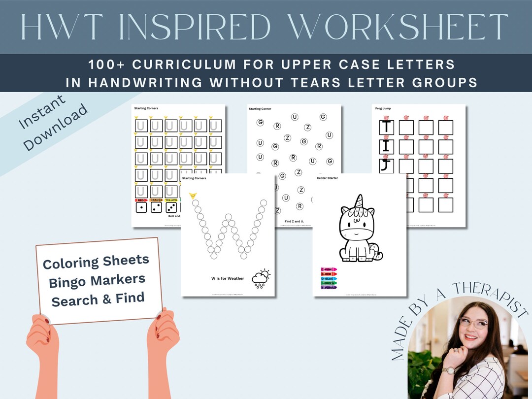 Handwriting Without Tears Inspired Handwriting Curriculum - Etsy