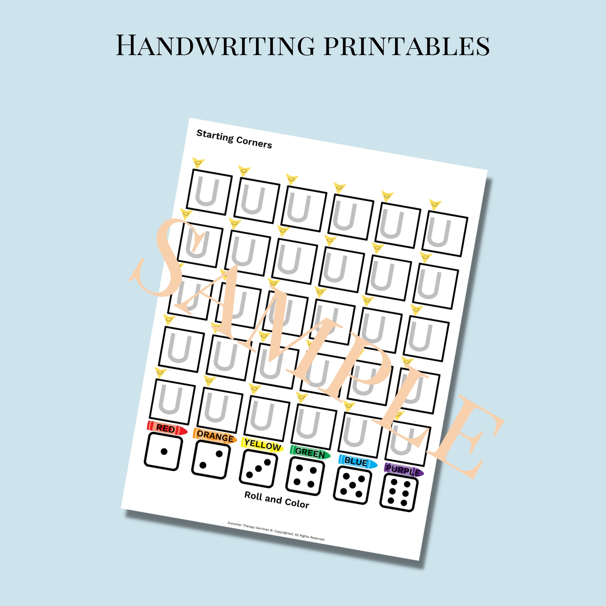Handwriting Without Tears Inspired Handwriting Curriculum - Etsy