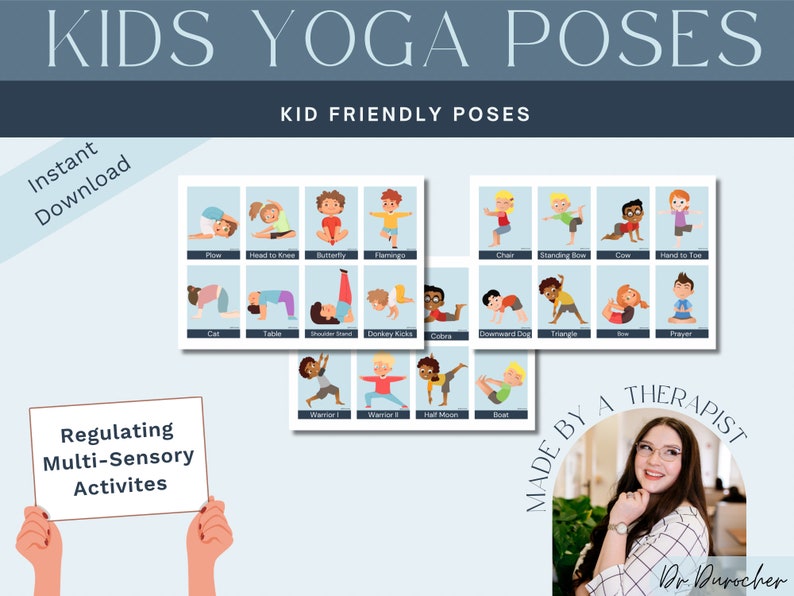 Kid Yoga Poses - Etsy