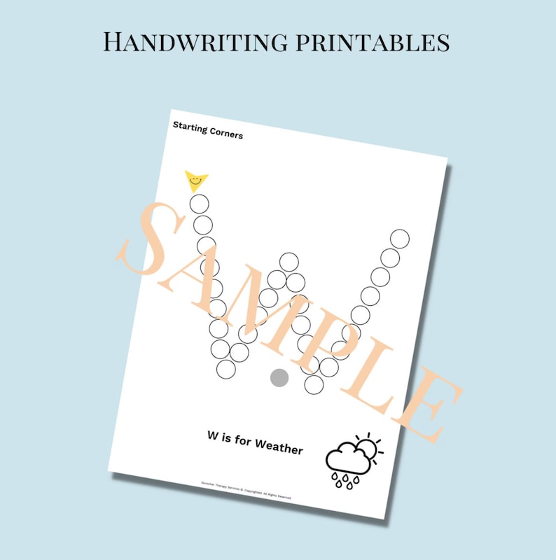 Handwriting Without Tears Inspired Handwriting Curriculum - Etsy