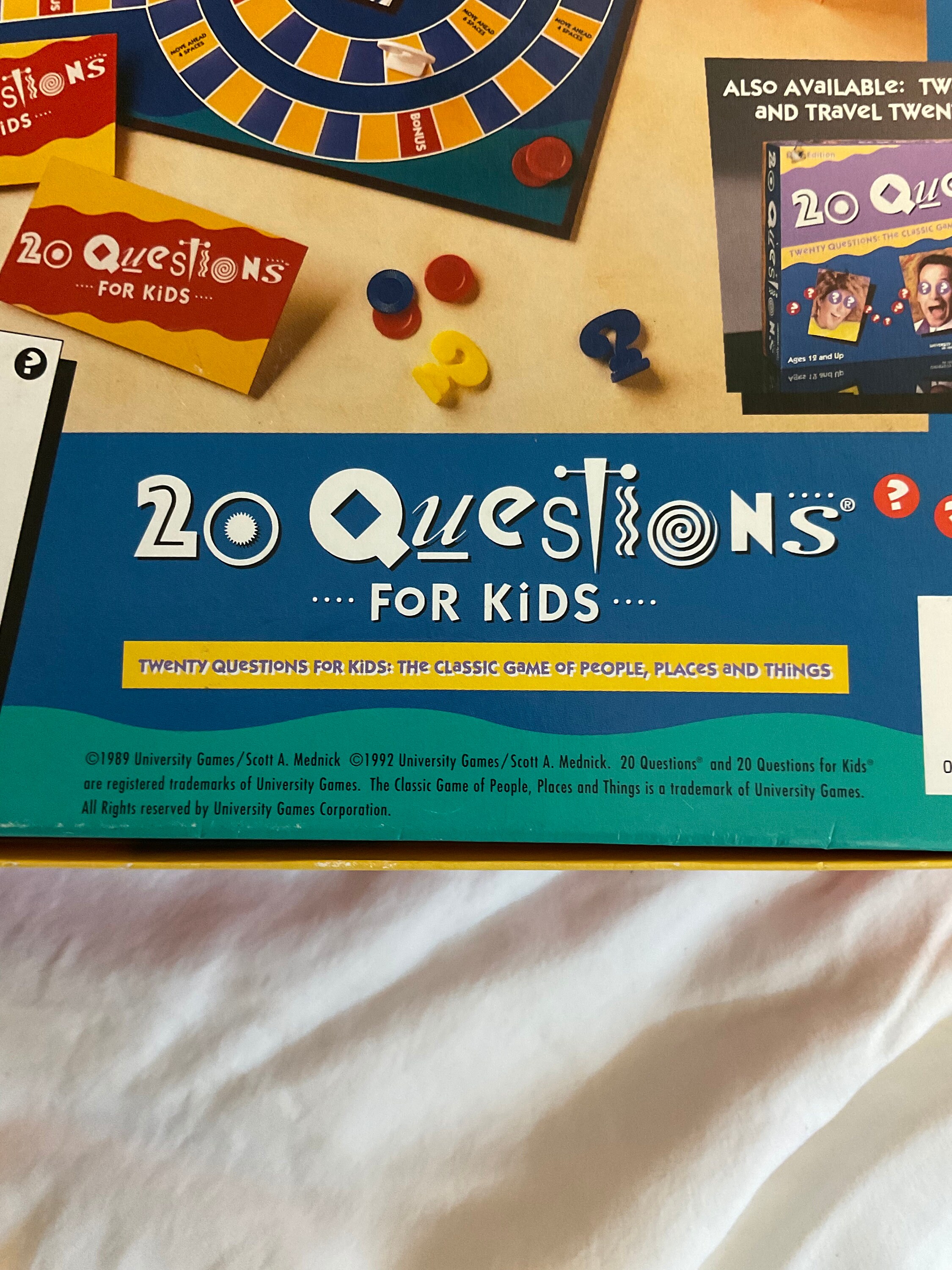 Vintage 1992 20 Questions for Kids Board Game by University - Etsy