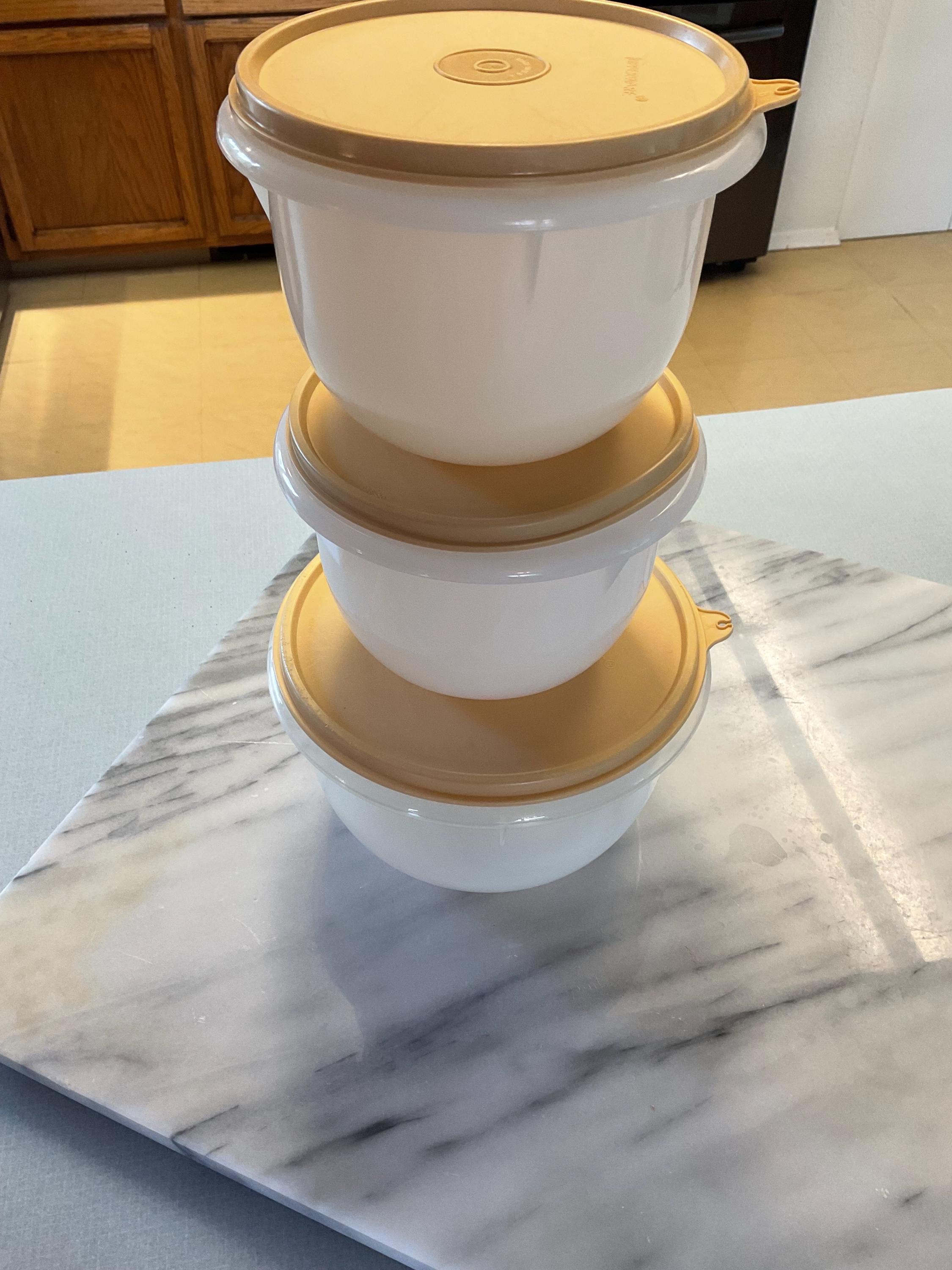 Vtg Set of 3 Tupperware Storage/ Mixing Bowls/ With Lids - Etsy