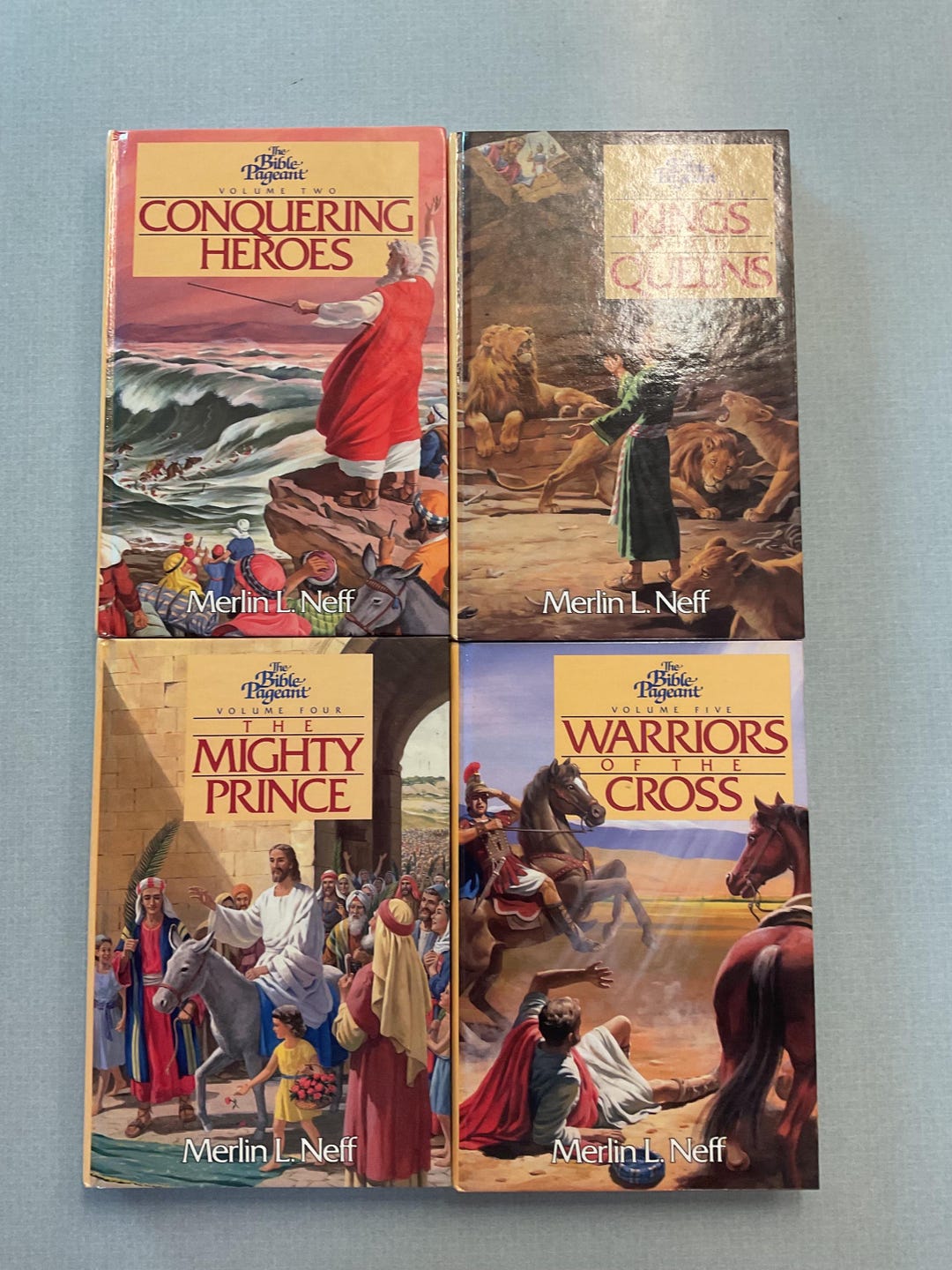 1986 Set of 4 the Bible Pageant Story Books, by Merlin L. Neff - Etsy