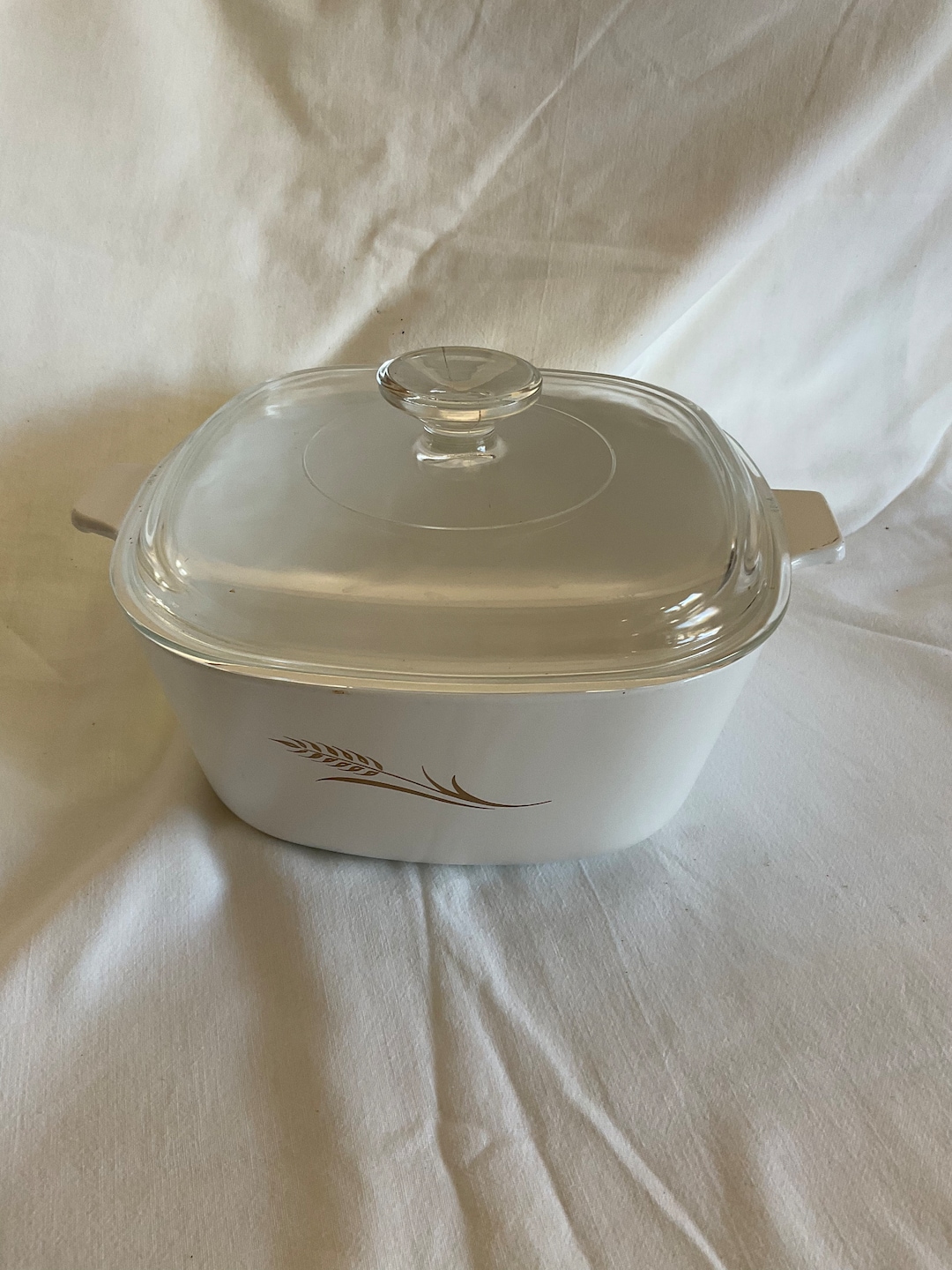Vintage Corning Ware Wheat Pattern 2 1/2 Qt Casserole Dish With Lid - Etsy