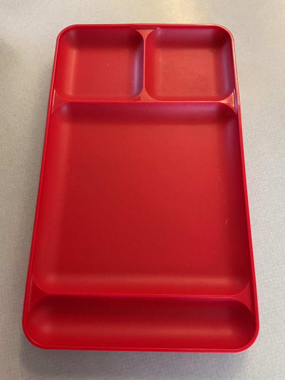 Set of 2 Vtg Tupperware Red Divided Trays - #1535-1 - Etsy